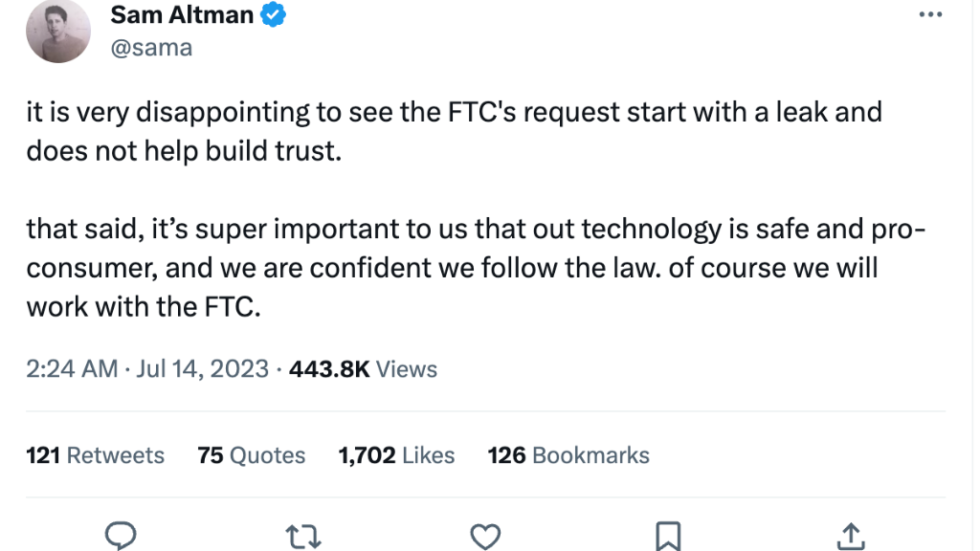 Openai Faces Ftc Scrutiny Over Data Collection And Privacy Practices